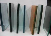 China Various Panel Sizes Laminated Safety Glass with Tempered Panels and White Film Protection for sale