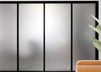China Easy To Clean Frosted Privacy Glass High Privacy Level Opaque Transparency for sale