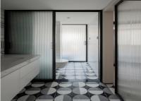 China Easy To Clean Frosted Privacy Glass High Privacy Level Opaque Transparency for sale