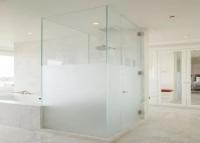 China High Durability and UV Protection in Custom Cut Satin Glass Partitions for Your Requirements for sale