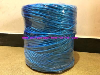 China 8g/m Professional Blue Polypropylene Twine Recycled Rope Tenacity Over 252KG for sale