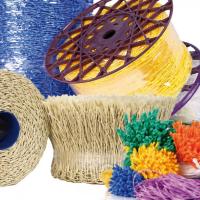 China Beige White Twisted Polypropylene Thread , 2ply 3ply 0.48g/M 220N Sausage Twine for sale