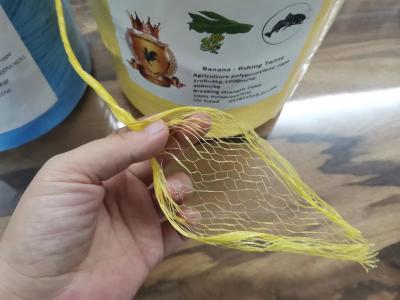 China 22500 Denier Black Banana Twine Virgin PP Material Twisted and UV Protection 4KG Roll for sale
