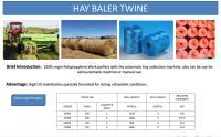 China UV Resistant Polypropylene Tying Twine with High Tensile Strength (105KGF - 250KGF) and Customizable Length for Greenhouse and Agriculture for sale
