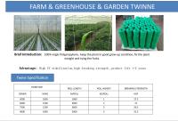 China Greenhouse Tomato Banana Twine , PP Multi Span Agricultural Twine for sale