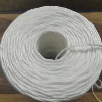 China 7.6g/m 9kg/roll  White Polypropylene Hay Grass Baler Twine High Tenacity for sale