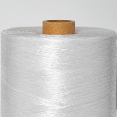 China Beige Color Non Twist Fibrillated Polypropylene Thread 220 Tex 2200 Denier 3ply for sale
