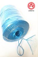 China 1g/m Blue PP Tomato Tying Twine Twisted Split Film Polypropylene Rope for sale