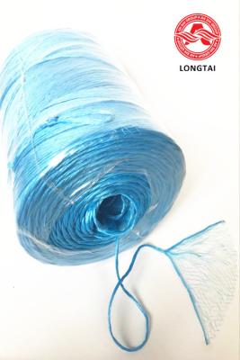 China 1g/m Blue PP Tomato Tying Twine Twisted Split Film Polypropylene Rope for sale