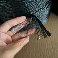 China UV Resistant 1.8kg roll 1g/m black pp twine for sale