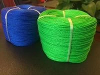 China Colorful PP Polypropylene Twine Rope Twisted 2 3 Strands for sale