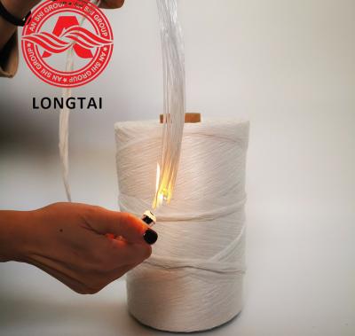 China OI-28 LSZH Low Smoke Twisted Yellow PP Filler Yarn 30000D for Flame Retardant Cables for sale