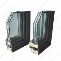China PA66 GF25 Broken Bridge Aluminum Alloy Window With Heat Insulation Profile System Profile for sale