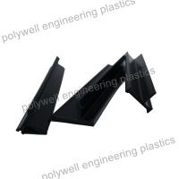 China Black Nylon 66 Bar With 25% Glass Fiber Plastic Extrusion Profiles For Thermal Break Strip for sale