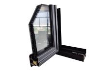 China Double Glass Aluminum Folding System Window With Thermal Break Strips for sale