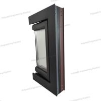 China Aluminum Alloy Frame Vertical Fold up Glass Windows Open out Aluminium Window for Picture Window for sale