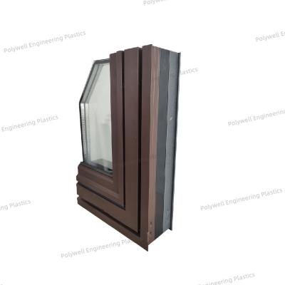 China Popular Design Thermal Insulation Broken Bridge Aluminum Push-Pull System Window for sale