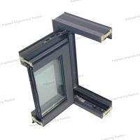 China 6061 Aluminum Door Profile With Sound Insulation Customized Type Wondow for sale