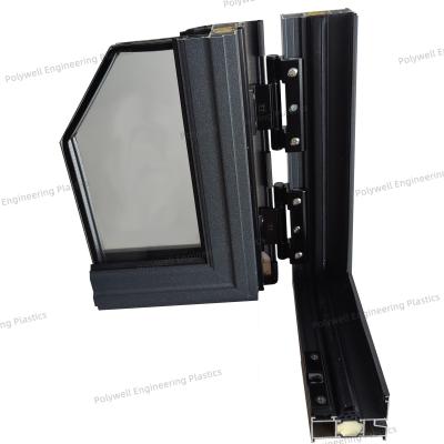China Fireproof Broken Bridge Aluminum Window Double Glazing Thermal Break with Advanced Foam Technology for sale