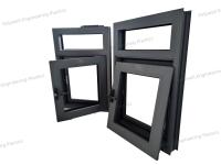 China Fireproof Broken Bridge Aluminum Window Triple Glazing With Foam Technology for sale