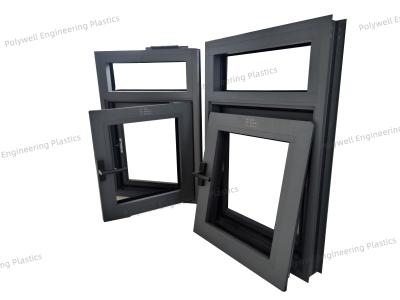 China Fireproof Broken Bridge Aluminum Window Triple Glazing With Foam Technology for sale