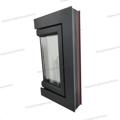 China Alloy Frame Aluminum Sliding Windows Profile Thermal Break Vertical Waterproof for sale