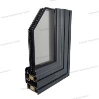 China High Security Aluminum Thermal Break Sliding Doors Profile Glazing With Lever Lock for sale
