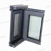 China Sound Insulation Aluminum System Window With Polyamide Strips Super Toughened Material for sale
