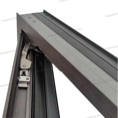 China Double Glazed Aluminum Folding Window Tempered Impact Resistant Commercial Profile for sale