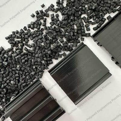 China PA66 Plastic Granules Polyamide Pellets GF 25 Nylon Compound Reinforced Plastics for Thermal Break Pipes Bars for sale