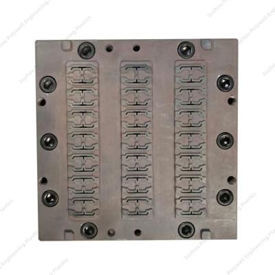 China Polyamide PA66 GF25 Plastic Profile Extrusion Mold For Nylon Bars Extrusion Line for sale