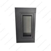 China Double Glazed Aluminum Folding Window Tempered Impact Resistant Commercial Profile for sale