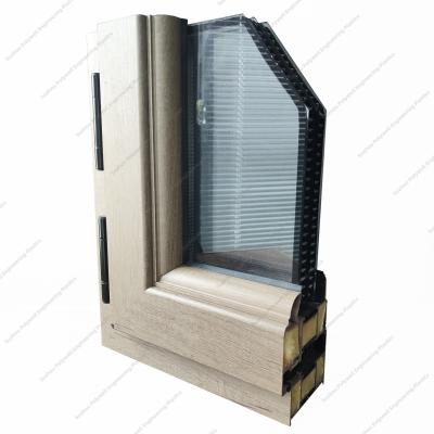 China Double Glass Aluminum Window High Heat Break Extreme Impact Resistance For House for sale