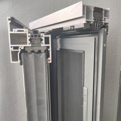 China Thermal Break Aluminum Casement Windows Three Layer Glazing Produced With PA66 Products for sale