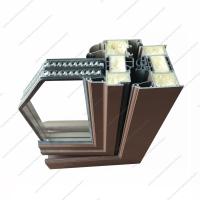 China Minimalism Aluminum Casement Window Customized Thermal Break Strips Inserted With Anti Theft for sale
