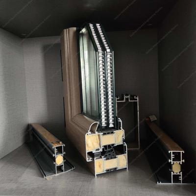 China Customized Storefront Aluminum Vertical Fold Up Down Windows Casement Sound Proof for sale