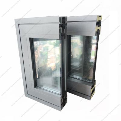 China Modern Design Customized Casement Sliding Aluminum Folding Swing Window With Double Tempered Glass for sale