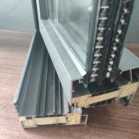 China Thermal Break Strips Aluminum Folding System Window Super Hardness Double Glazed Profile for sale