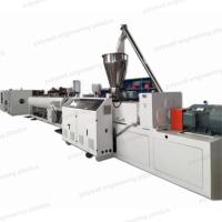 China UPVC PVC Window Door Frame Plastic Profile Cable Trunking Groove Extrusion Machine for sale