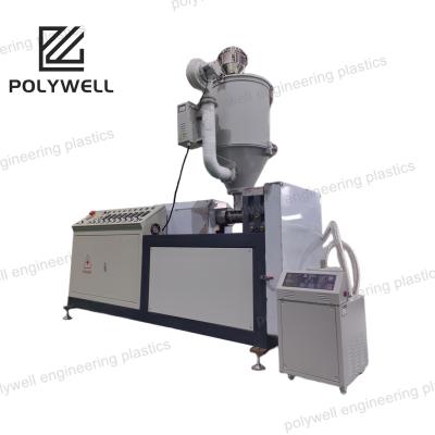 China PA66 Nylon Plastic Profiles Heat Insulation Strip Extruding Machine Automatic Extrusion Machinery for sale