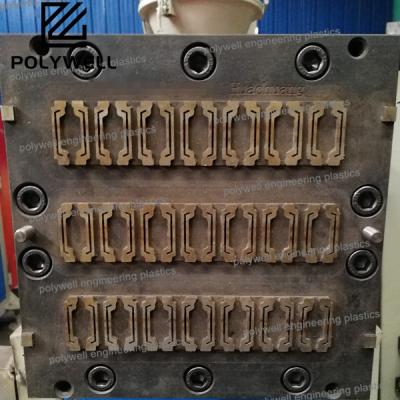 China Steel Mold For PA66GF25 Profile Plastic Extrusion Customized Tool For Nylon Extrusion Strip for sale