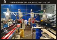 China Customized Type Polyamide 66 GF25 Plastic Extrusion Line For Good Rigidity Polyamide Strip Making Machine for sale