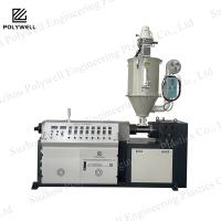 China Single Screw Extruder PA66 GF25 Granules Processing Polyamide Strip Extruding Production Machine for sale