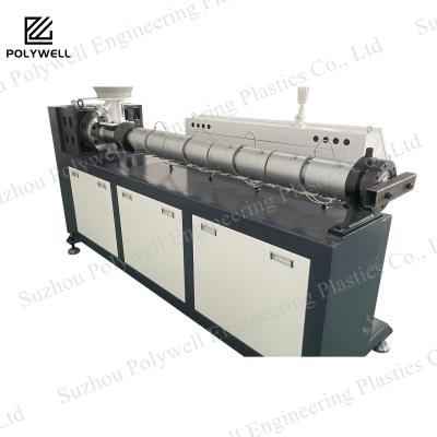 China Single Screw Extruder PA66 GF25 Granules Processing Polyamide Strip Extruding Production Machine for sale