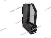 China Customized Hollow Structure 2 Cavity Aluminum Window Frames Sliding Window, Casement Window for sale