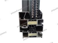 China Customized Hollow Structure 2 Cavity Aluminum Window Frames Sliding Window, Casement Window for sale