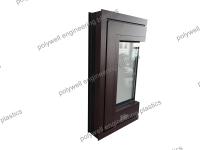 China Customized Hollow Structure 2 Cavity Aluminum Window Frames Sliding Window, Casement Window for sale