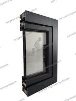 China Aluminum Sliding Thermal Insulation Glass Window 3m Break Bridge PA66 Nylon for sale