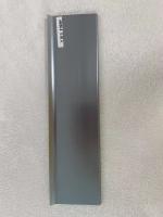 China Metal Black Baseboard Skirting Board with 2.5 Meters One Piece Aluminium Channel Profile for sale