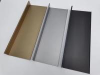 China Black LED Light L Shape Aluminum Shelf Display Shelf with and Customers' Requirements for sale